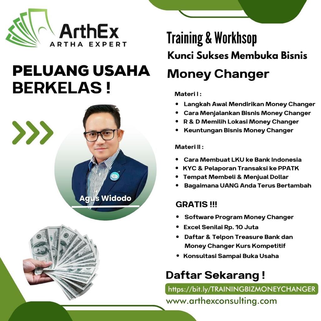 JADWAL TRAINING MONEY CHANGER, PERIZINAN KUPVA AGUSTUS 2024 | ARTHEX ...